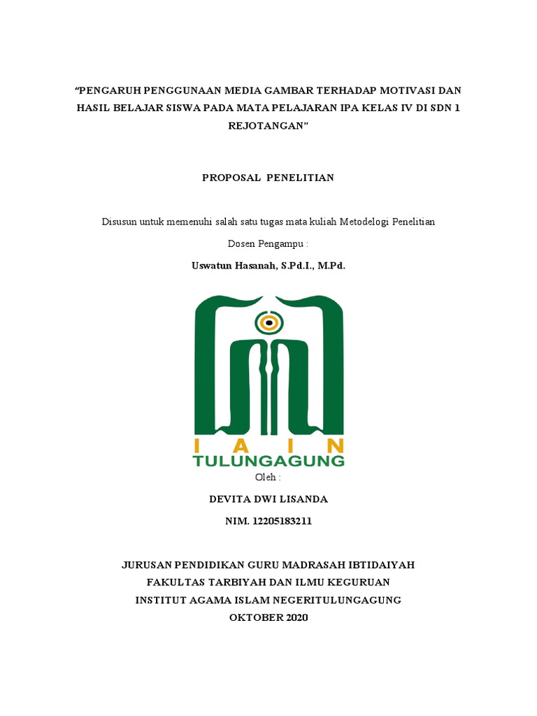 Proposal Penelitian - Devita | PDF