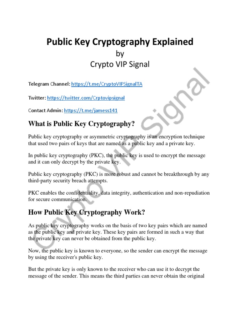 Public Key Cryptography Explained | PDF Public Key Cryptography Explained | PDF