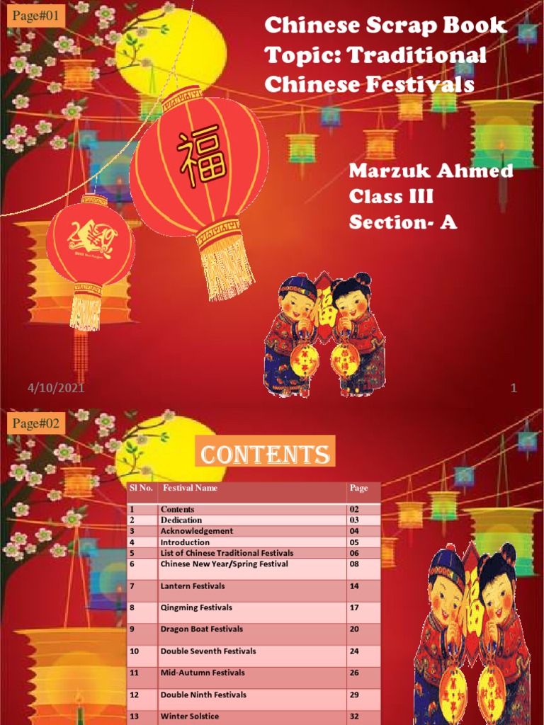 Overview of Traditional Chinese Festivals | PDF | Traditions | Festival