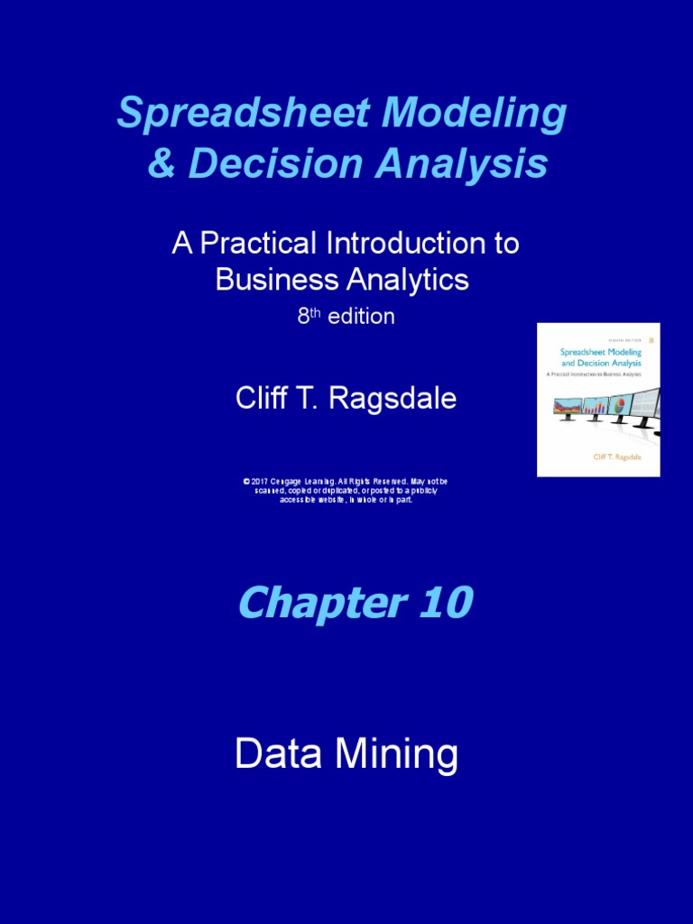 Spreadsheet Modeling & Decision Analysis: A Practical Introduction To Business Analytics | PDF ...