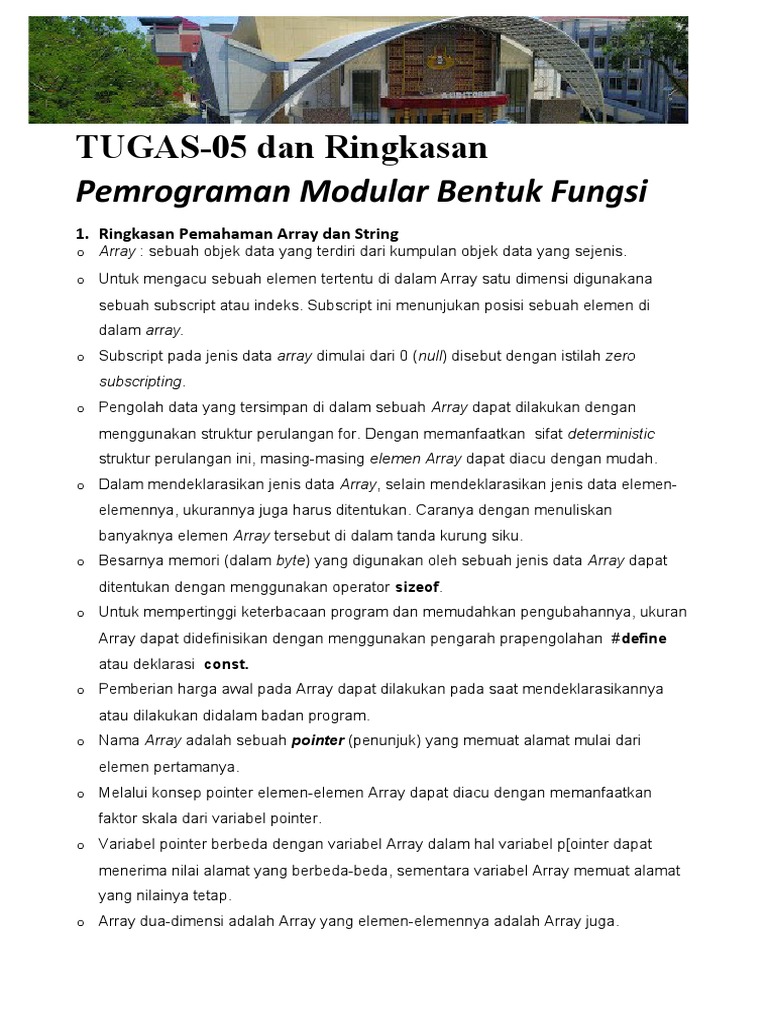 Pemrograman Modular dan Struktur | PDF | Komputer