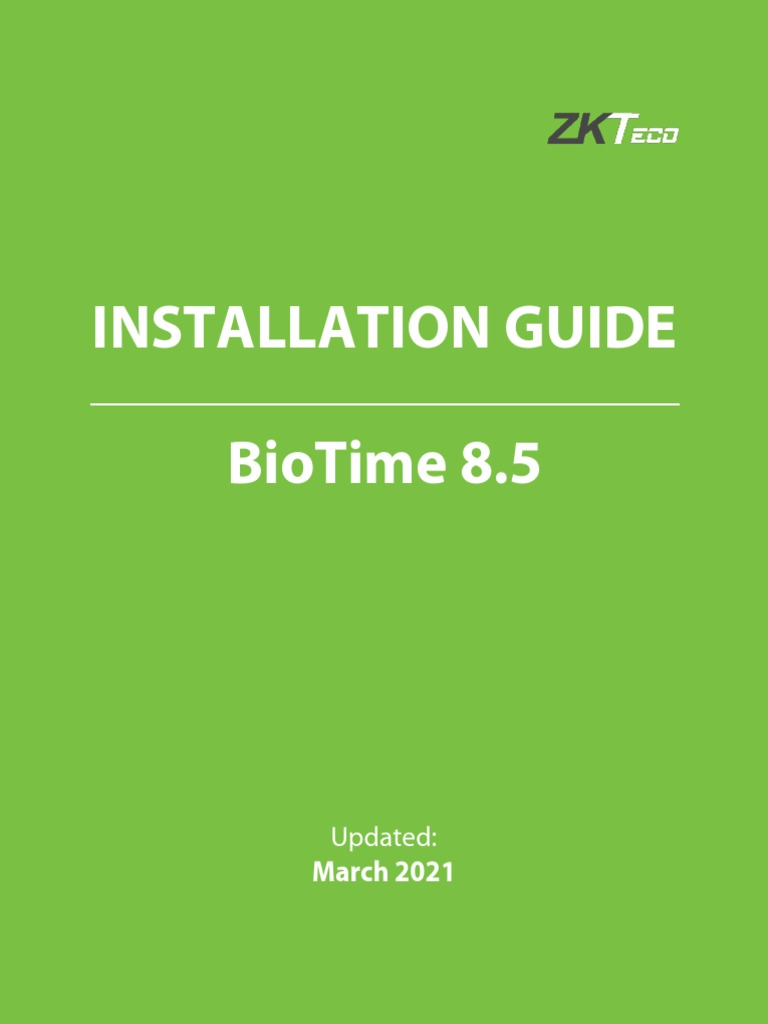 Biotime Installation Guide Pdf Transmission Control Protocol