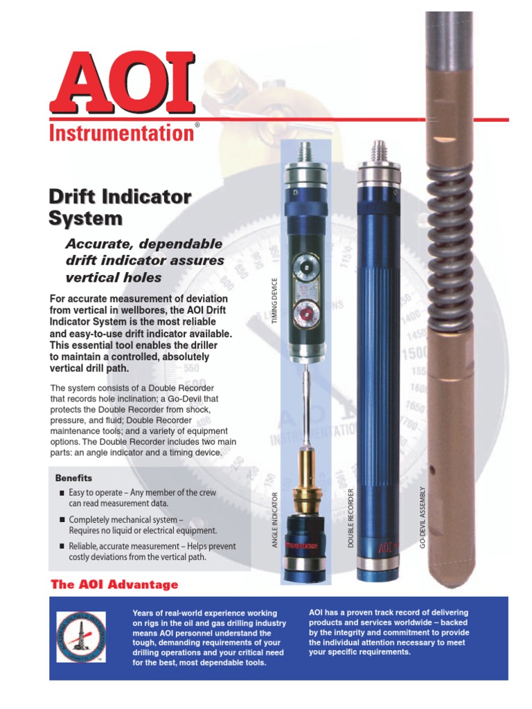 AOI Drift Indicator System | PDF | Drilling Rig | Mechanical Engineering