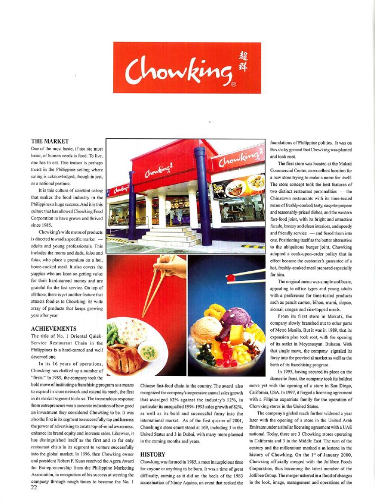 Philippines Volume 2 Chowking | PDF