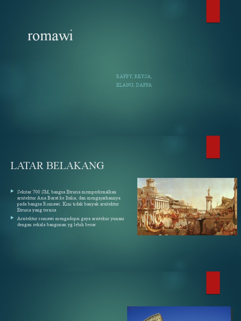 Ciri dan Karakter Arsitektur Romawi | PDF | Seni | Klasik