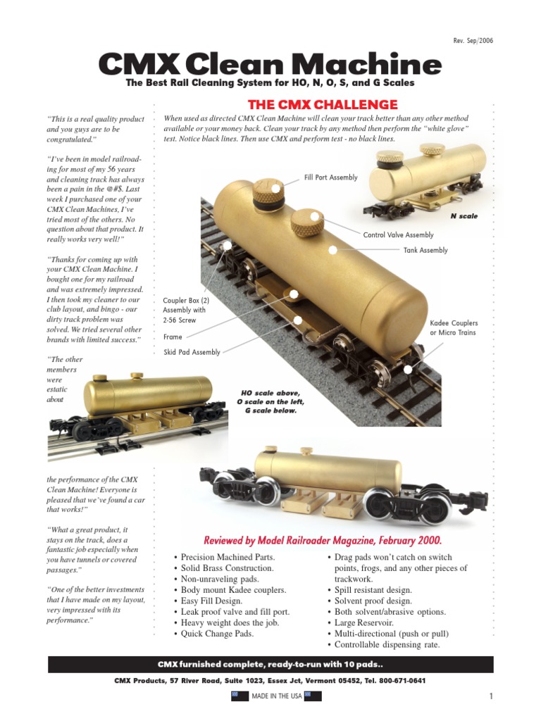 The Best Rail Cleaning System: An Evaluation of the CMX Clean Machine ...