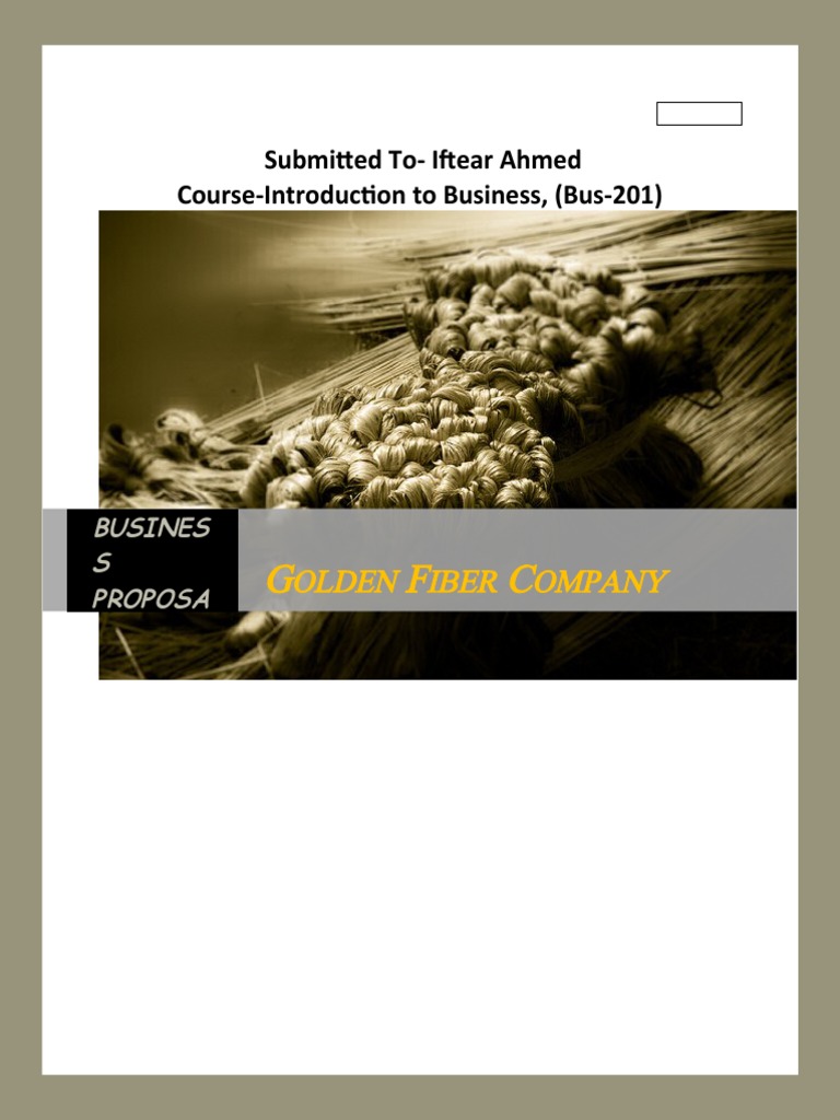 Golden Fiber Group-Blue | PDF | Jute | Advertising
