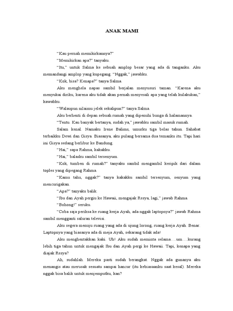 Anak Mami | PDF