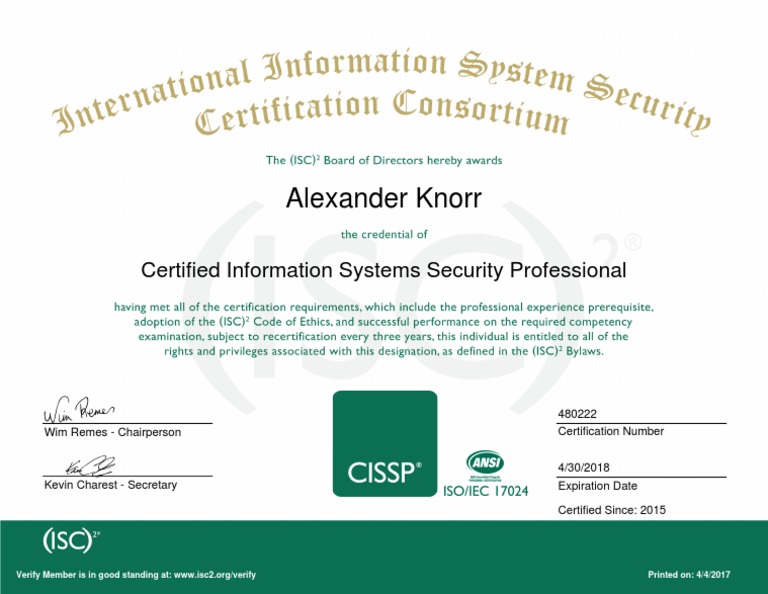 CISSP Cert | PDF