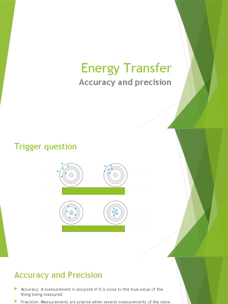 Energy Transfer: Accuracy and Precision | PDF | Teaching Methods ...