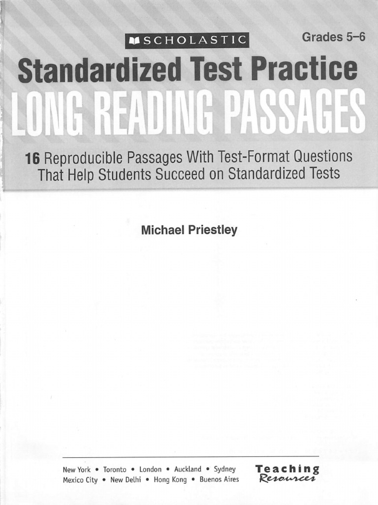 Standardized Long Reading Passages 5-6 | PDF