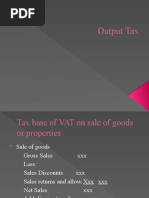 Understanding 12% Output VAT Computation | PDF | Value Added Tax | Sales