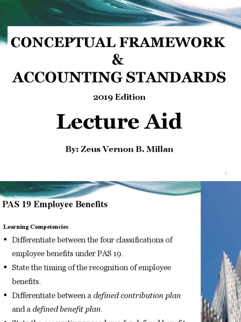 Conceptual Framework: & Accounting Standards | PDF | Defined Benefit ...