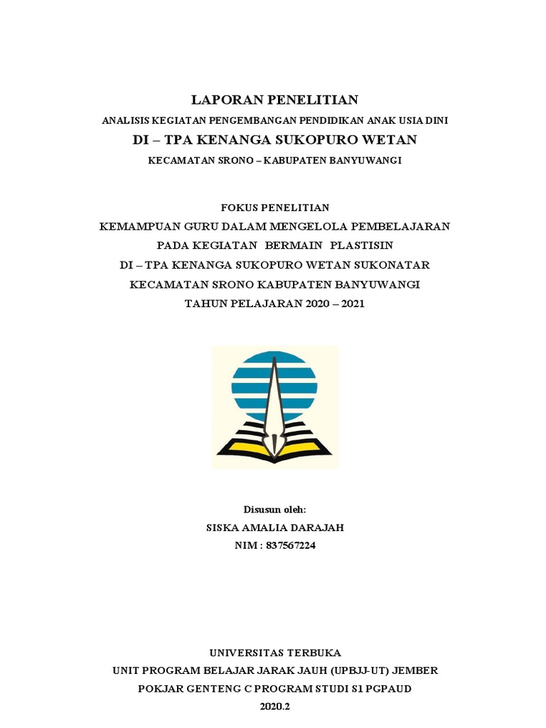 Laporan Analisis Paud Ut Tpa | PDF