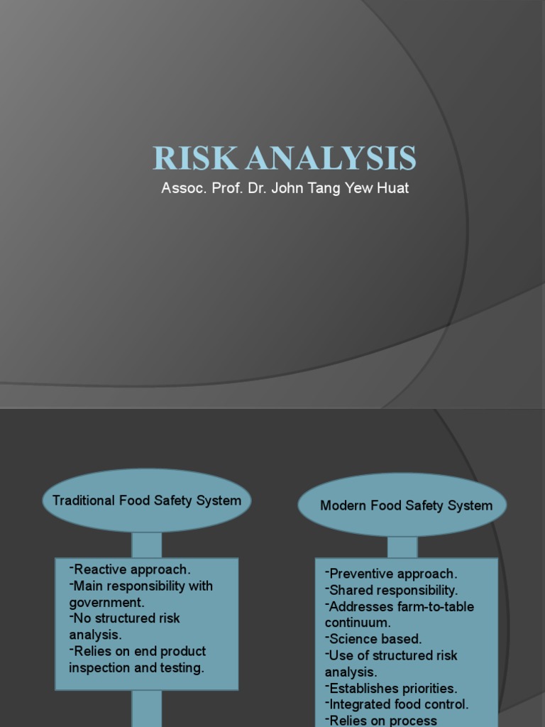 Risk Analysis: Assoc. Prof. Dr. John Tang Yew Huat | Download Free PDF ...