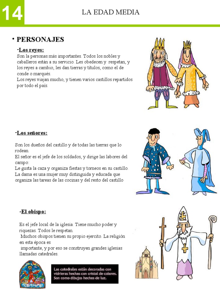 Personajes Clave de la Edad Media | PDF | Castillo | Caballero