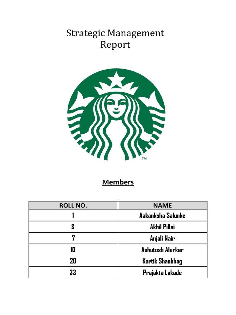 Starbucks Management Report | PDF | Starbucks | Brand