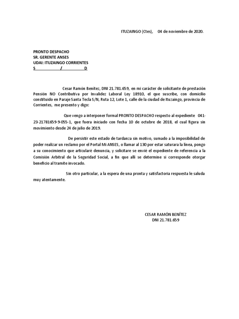 Pronto Despacho | PDF