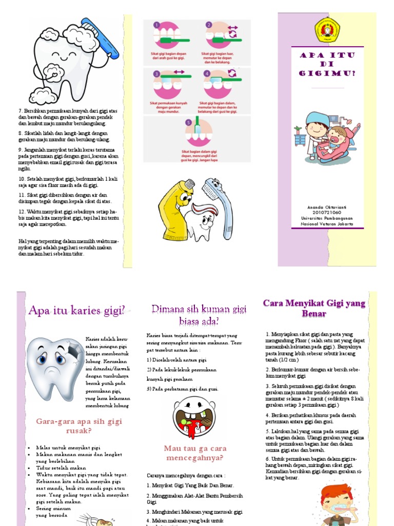 Leaflet Karies Gigi | PDF