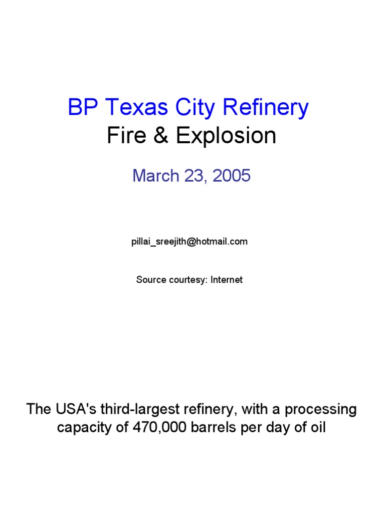 BP Texas Explosion | PDF | Bp | Oil Refinery