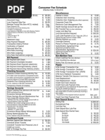 MIDFLORIDA Consumer Fees Overview | PDF | Transaction Account | Credit Card