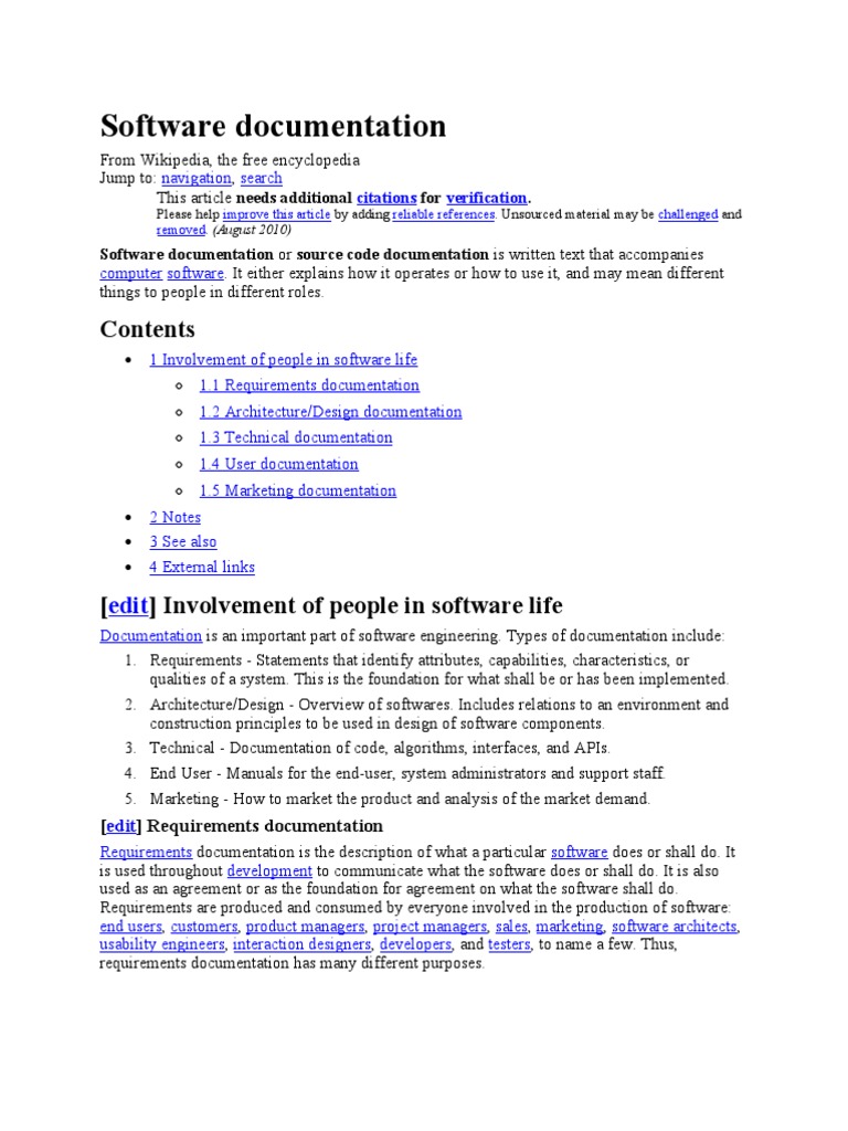 Software Documentation: Citations Verification | PDF | Computer Science ...