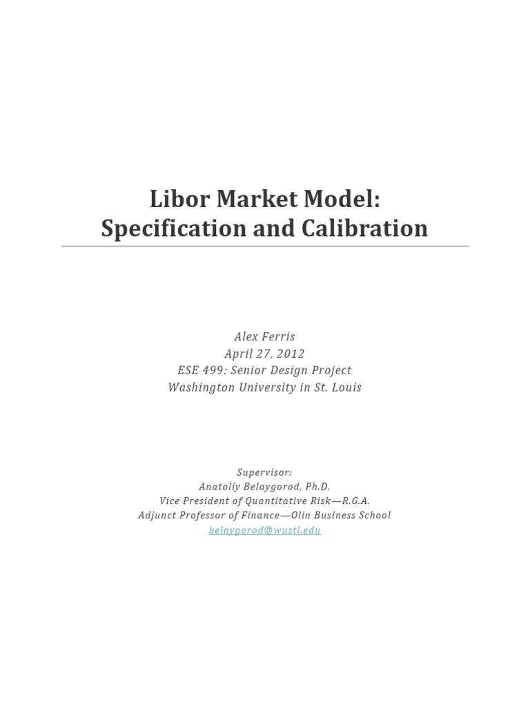 LIBOR Market Model Calibration Analysis | PDF | Swap (Finance ...