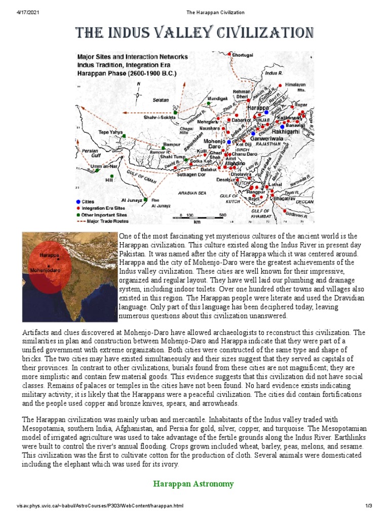The Harappan Civilization | PDF | Science | Astronomy