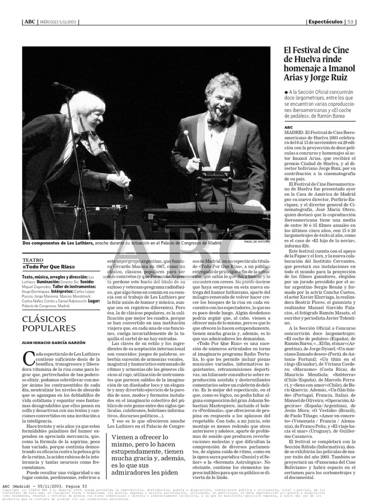 Diario ABC Espana | PDF | Cine