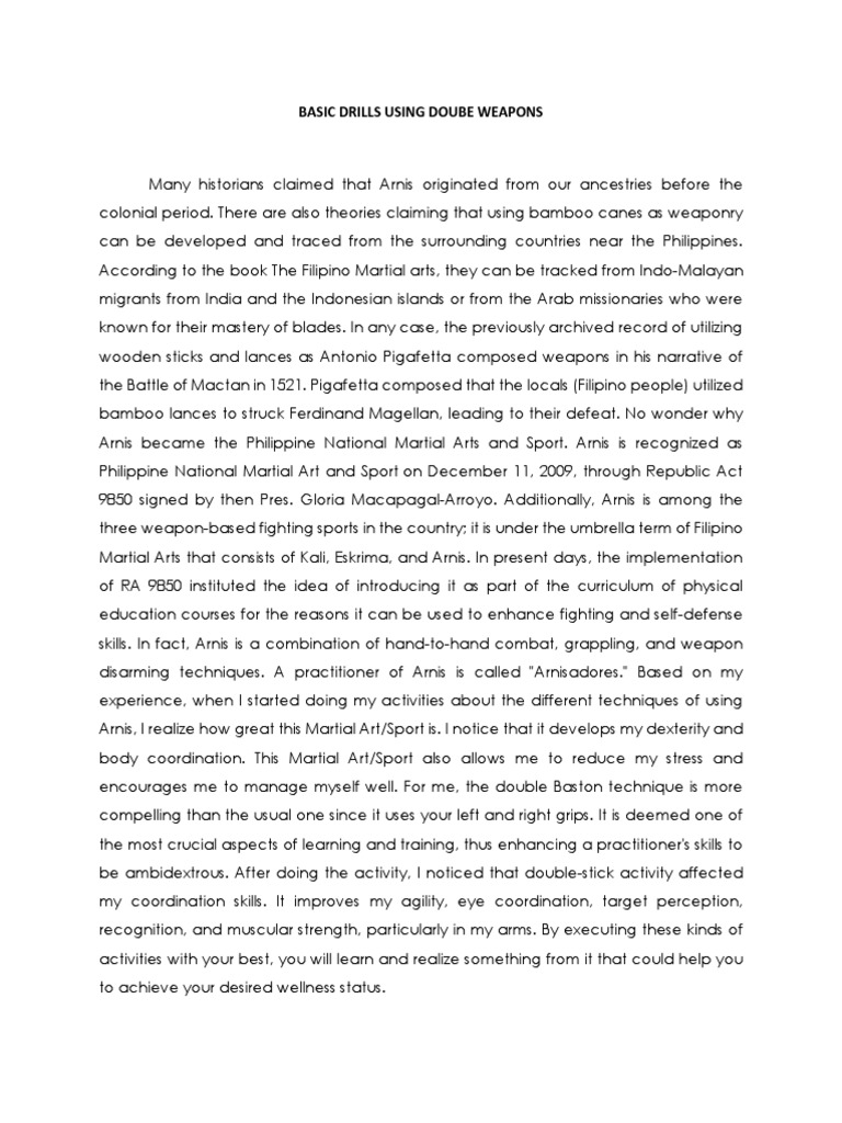 Reflection - Return Demo - Analysis | PDF | Combat Sports | Weaponry