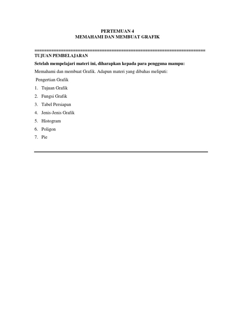 BAB 4 Memahami Dan Membuat Grafik | PDF