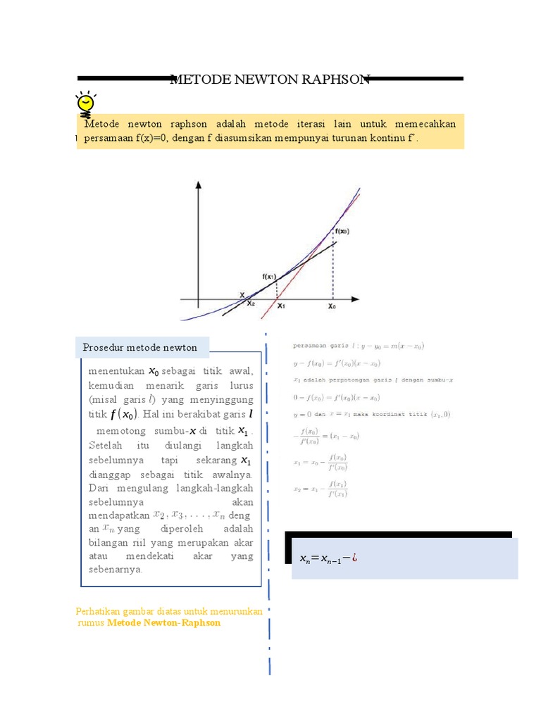 Metode Newton Raphson | PDF