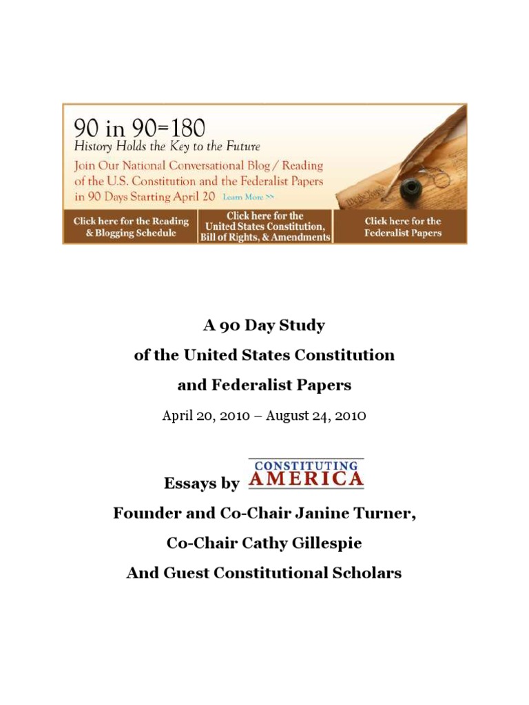 90 in 90 Federalist Paper Project | PDF | U.S. State | Constitutional ...