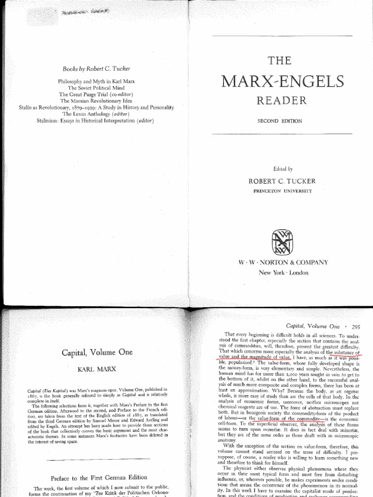 From The Marx-Engels Reader | PDF