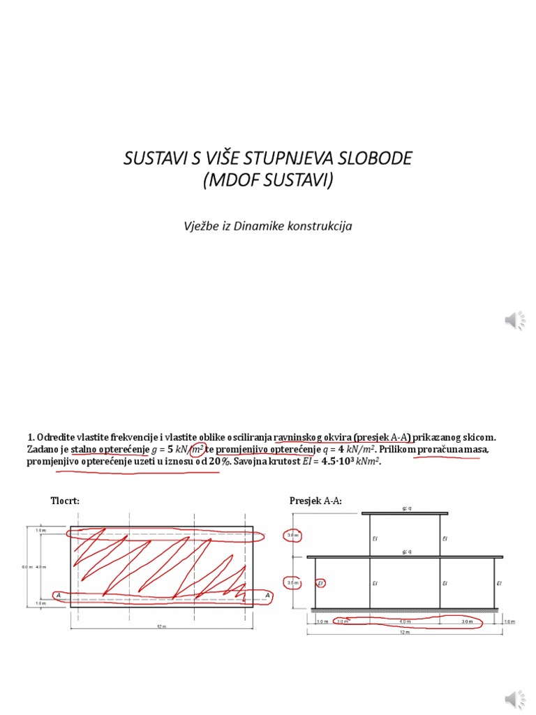 Dinamika Konstrukcija-Mdof Sustav | PDF