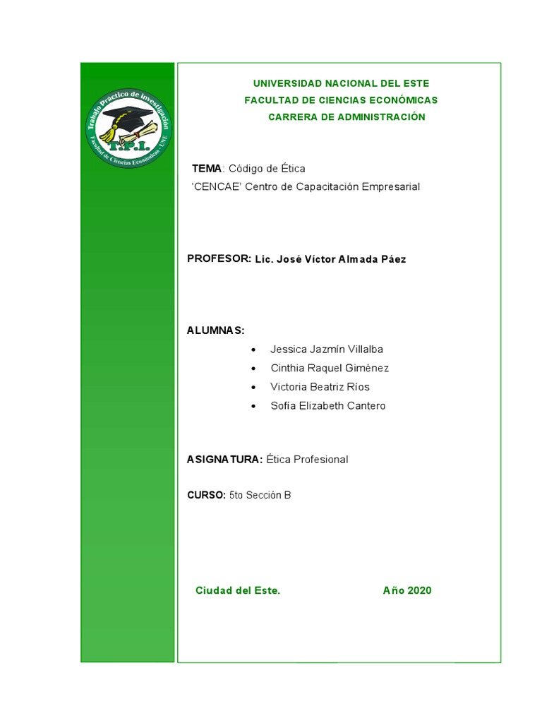 Código de Etica TP | PDF | Empresas | Discriminación