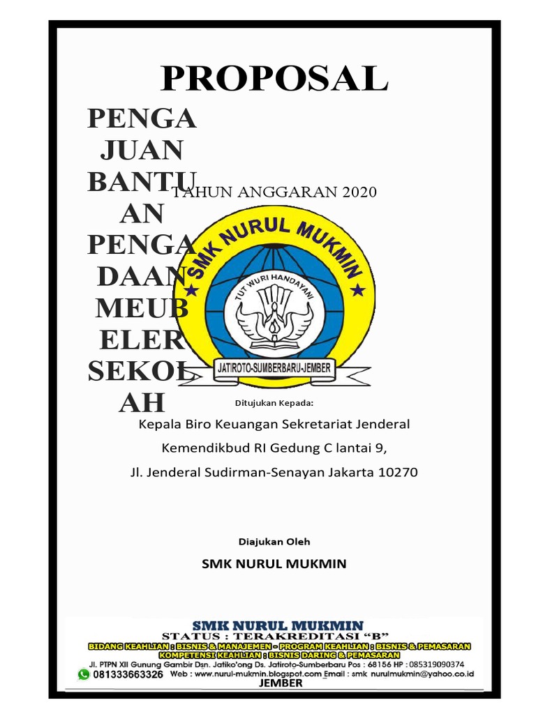 Proposal Meja Kursi | PDF