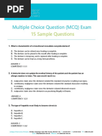 Part 1 ORE Sample Questions v2 | PDF | Dental Implant | Dentures