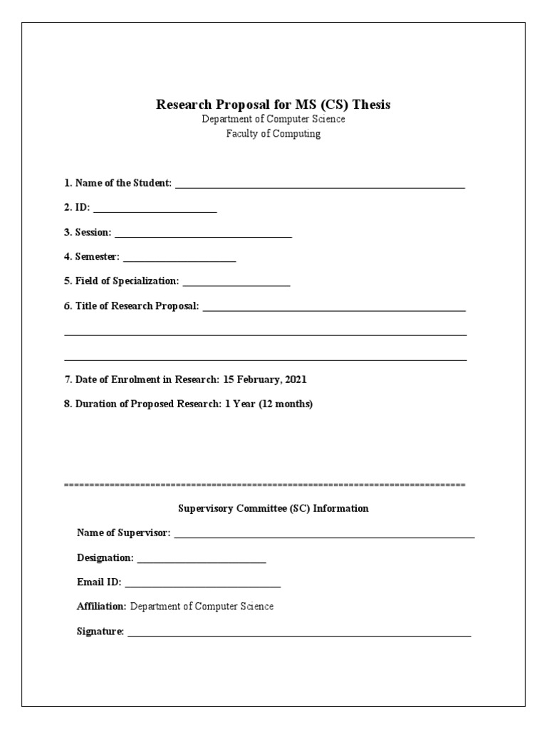 Research Proposal For MS (CS) Thesis | PDF | Machine Learning | Cloud ...