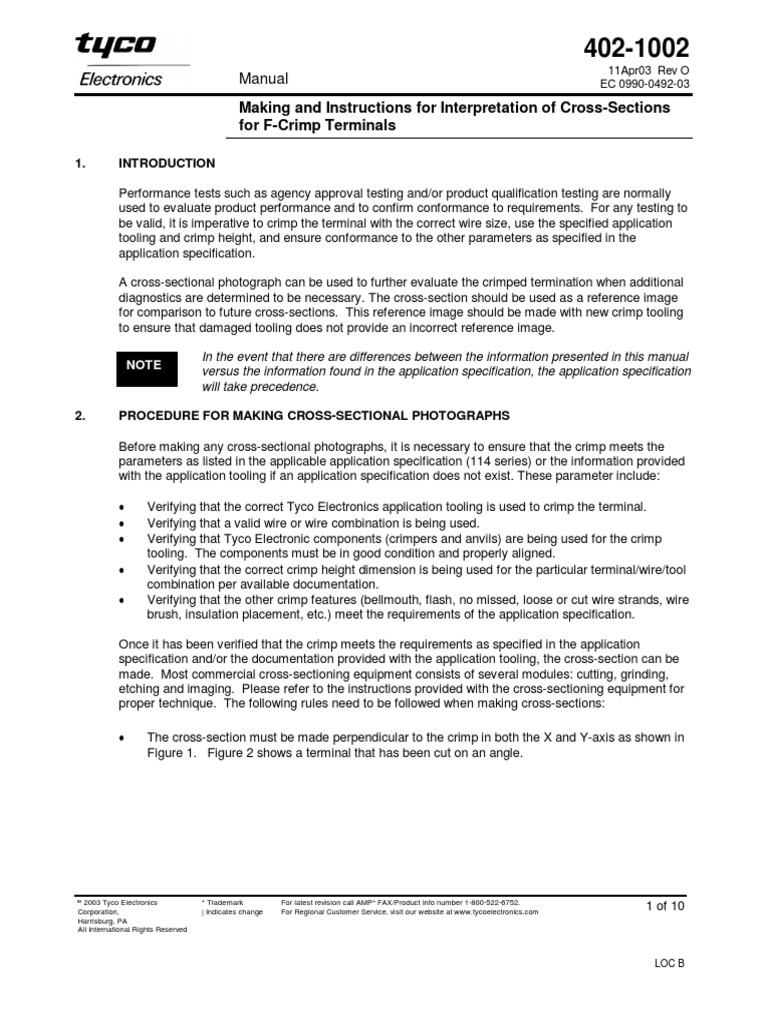 Making and Instructions For Interpretation of Cross-Sections For F ...