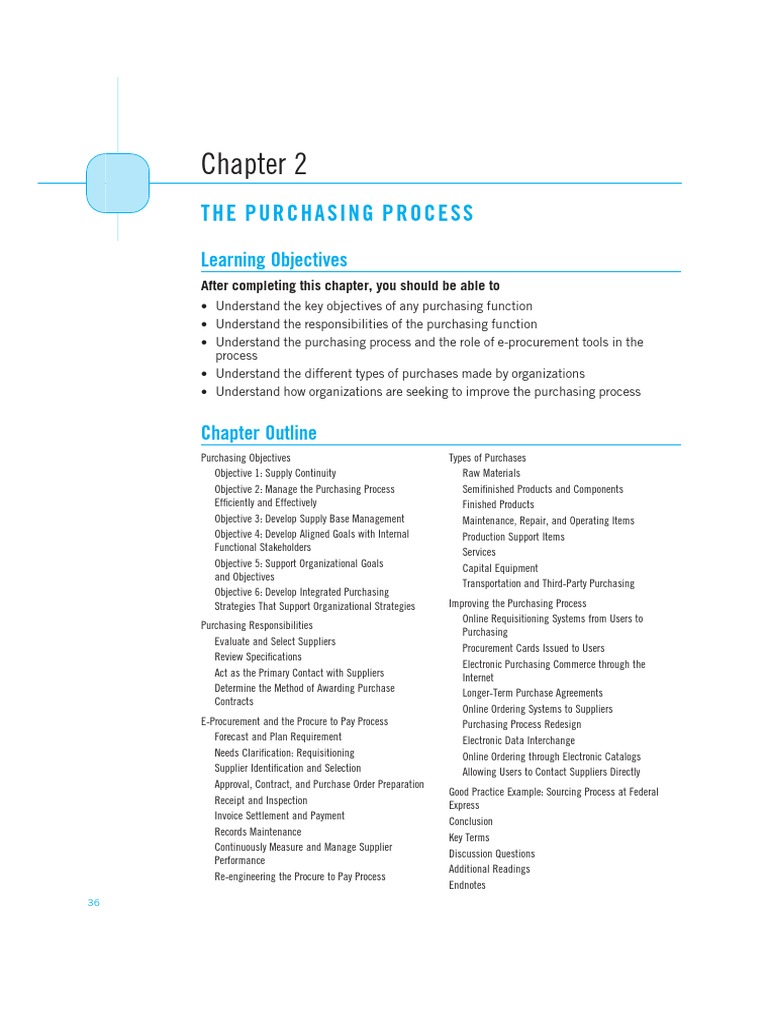 The Purchasing Process 3 1 | PDF | Procurement | Sales