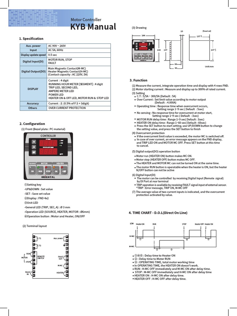 KYB Manual: Motor Controller | PDF | Computer Science | Electricity