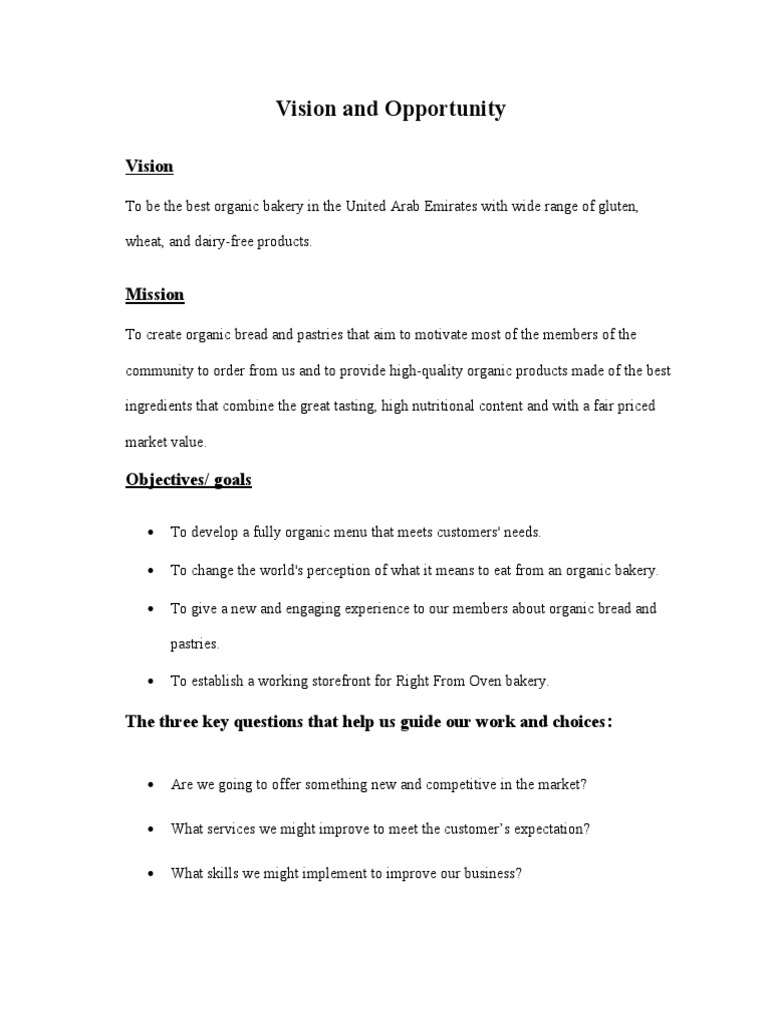 Vision and Opportunity | PDF | Career & Growth