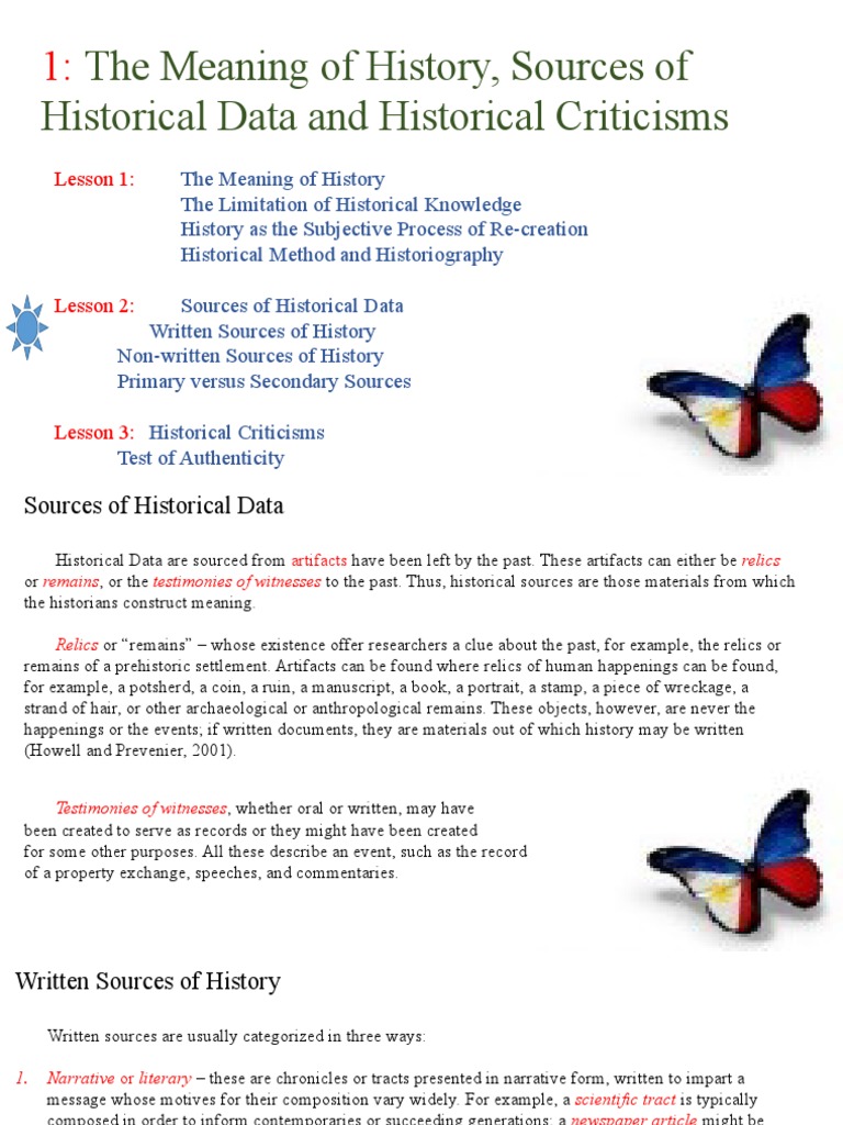 Understanding Historical Sources | PDF | Artifact (Archaeology ...