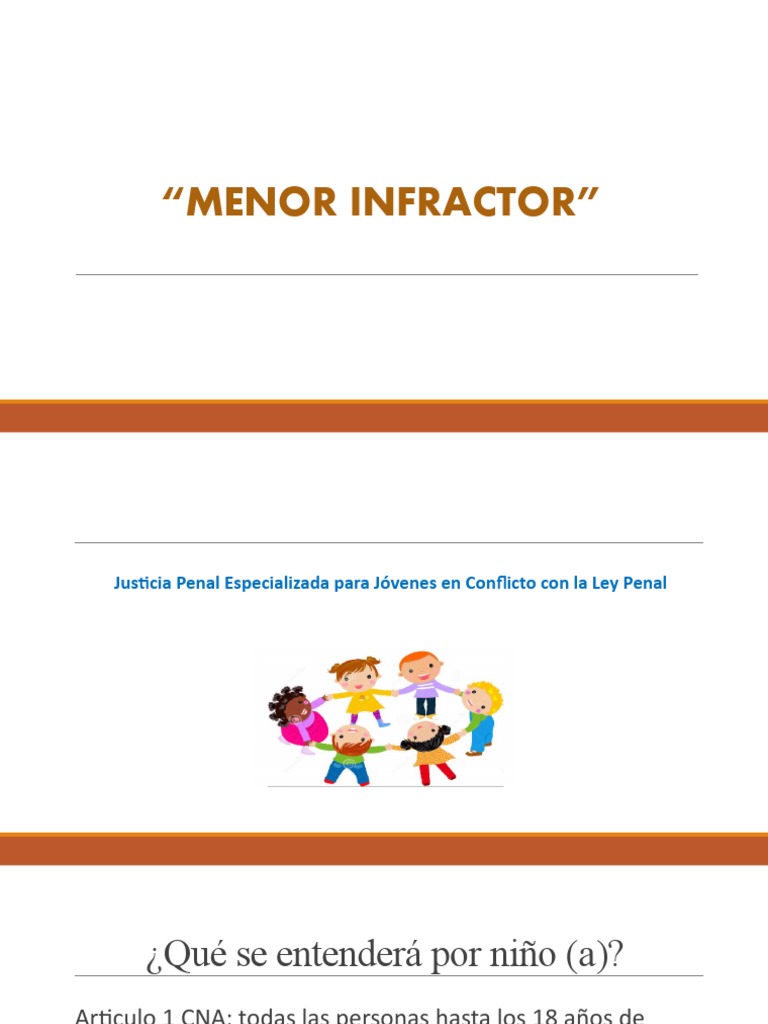 Justicia para Menores Infractores | PDF | Mandato | Derecho penal
