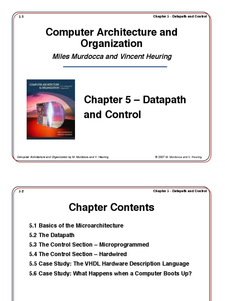 Computer Architecture and Organization: Miles Murdocca and Vincent ...
