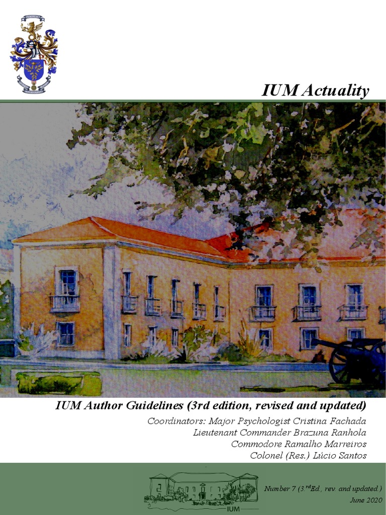 IUM Actuality N.º07 - (3rd Ed., Rev. and Updated) - IUM Author ...
