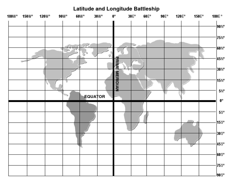 Jeu de bataille navale : Latitude/Longitude | PDF