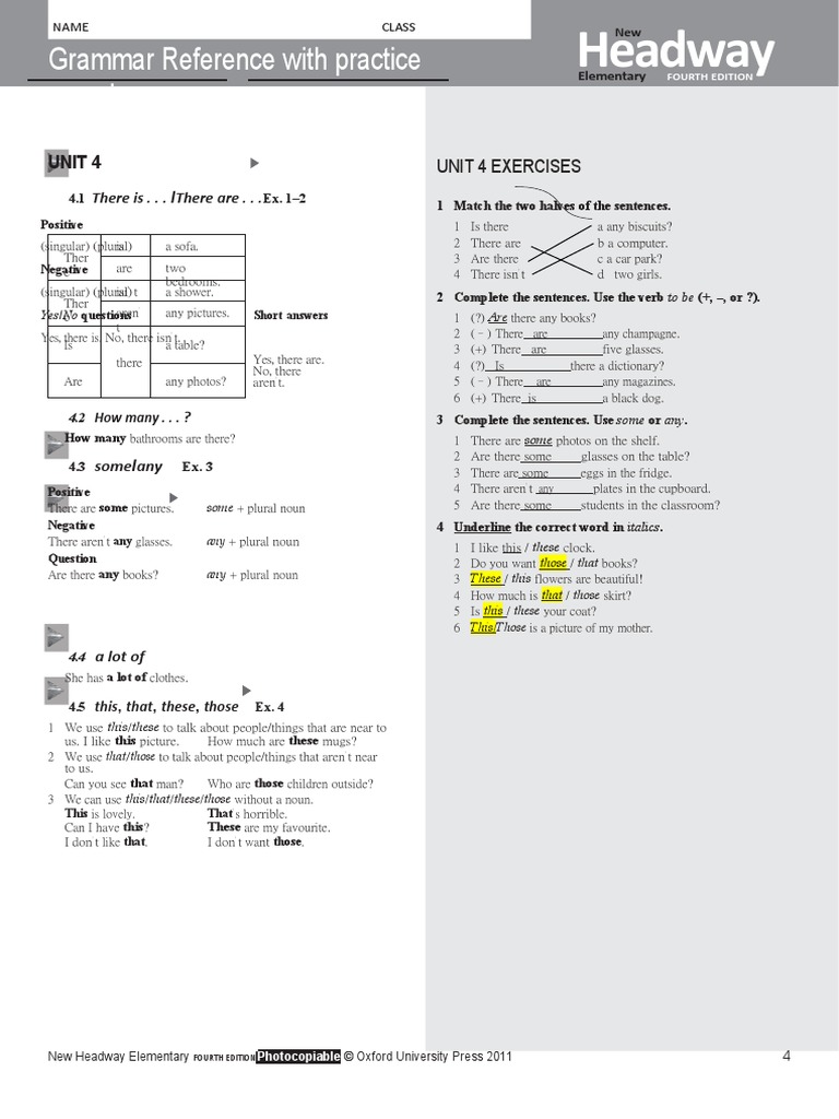Headway: Grammar Reference With Practice Exercises | PDF | Scientific ...