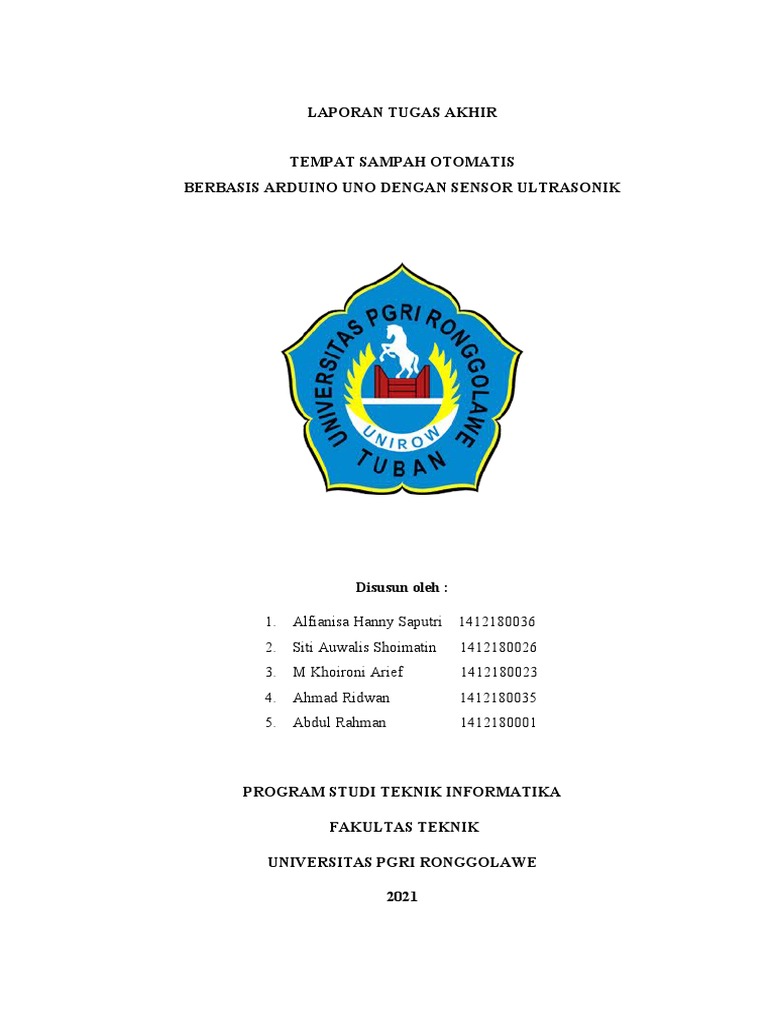 Laporan Tugas Akhir Interfacing Tempat Sampah Otomatis | PDF | Sains ... Laporan Tugas Akhir Interfacing Tempat Sampah Otomatis | PDF | Sains ...